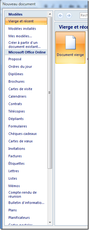 Des centaines de modèles Word, Excel, Powerpoint, Publisher gratuits